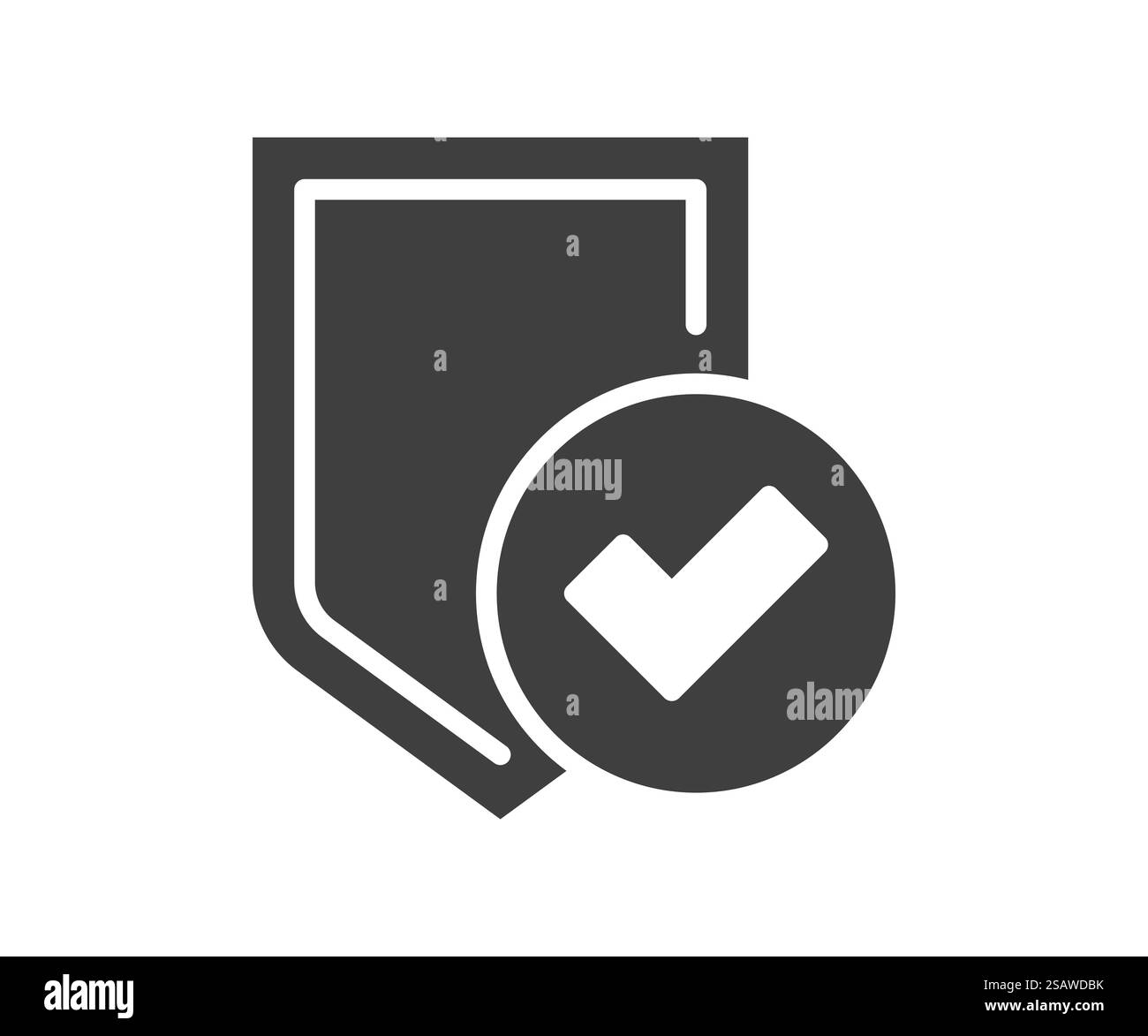 Certificat courage vector Banque d'images noir et blanc - Alamy