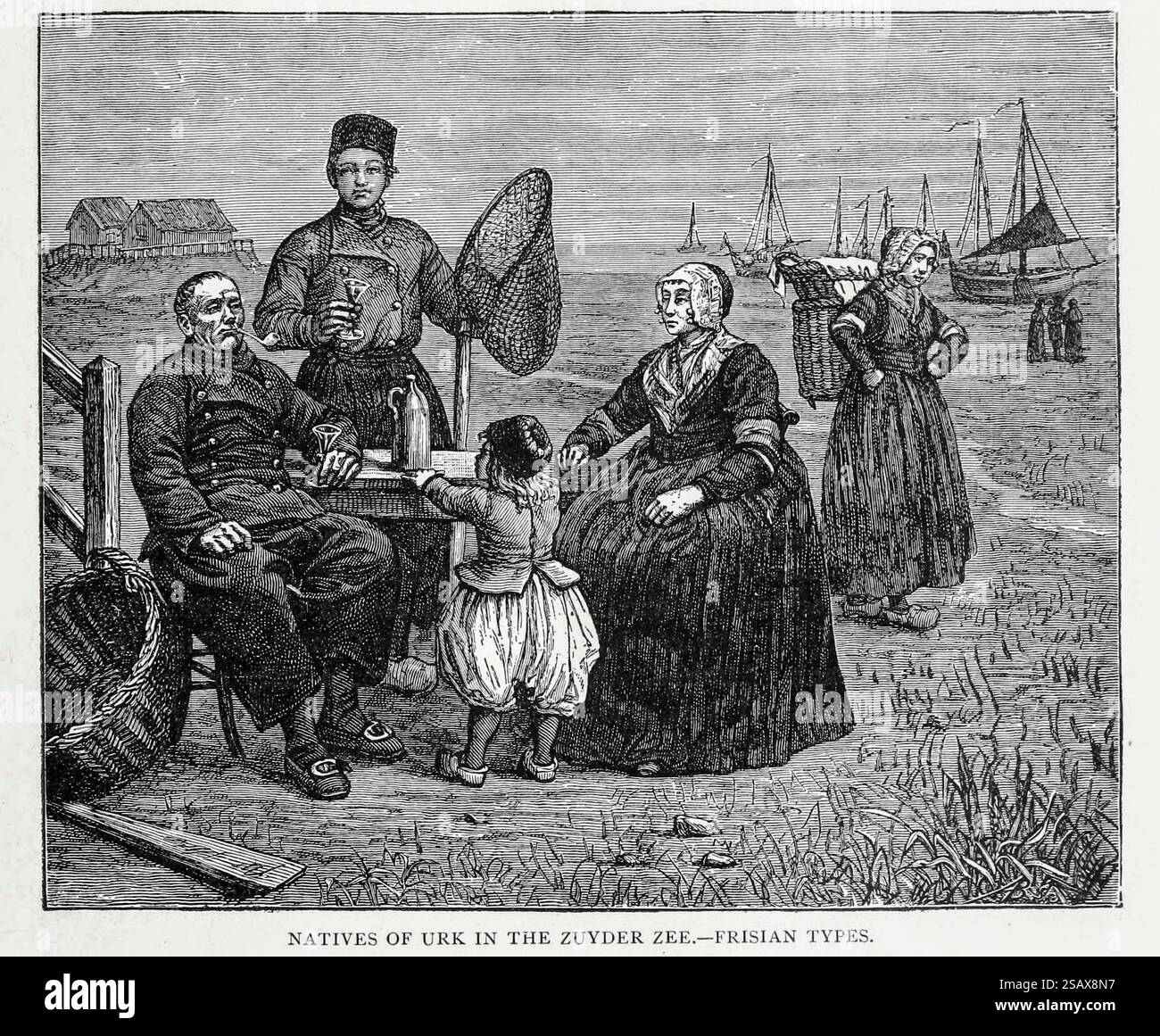 NATIFS D'URK DANS LE ZUYDER ZEE.— TYPES FRISONS. Les peuples ...