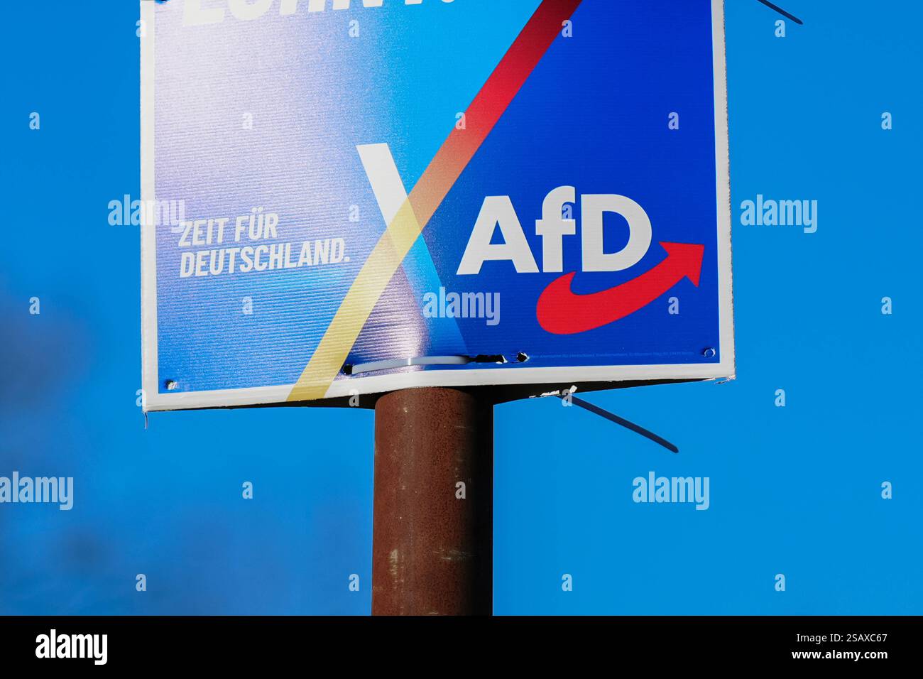 Ahrensburg Themenfoto : Wahlplakate, 31.01.2025 Wahlplakat der AFD mit ...