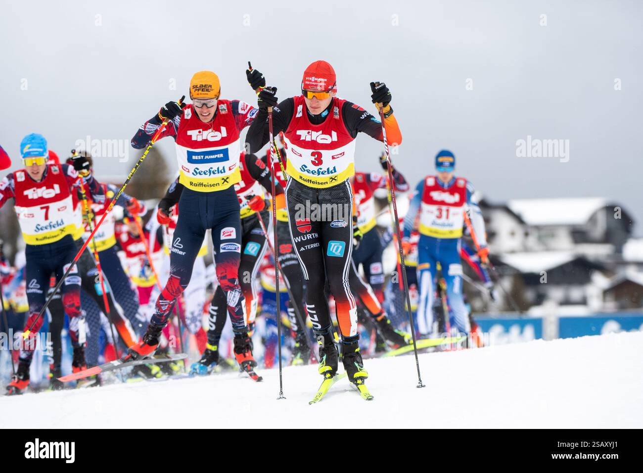 SCHMID Julian (Deutschland), REHRL Franz-Josef (Oesterreich) beim 10 km ...