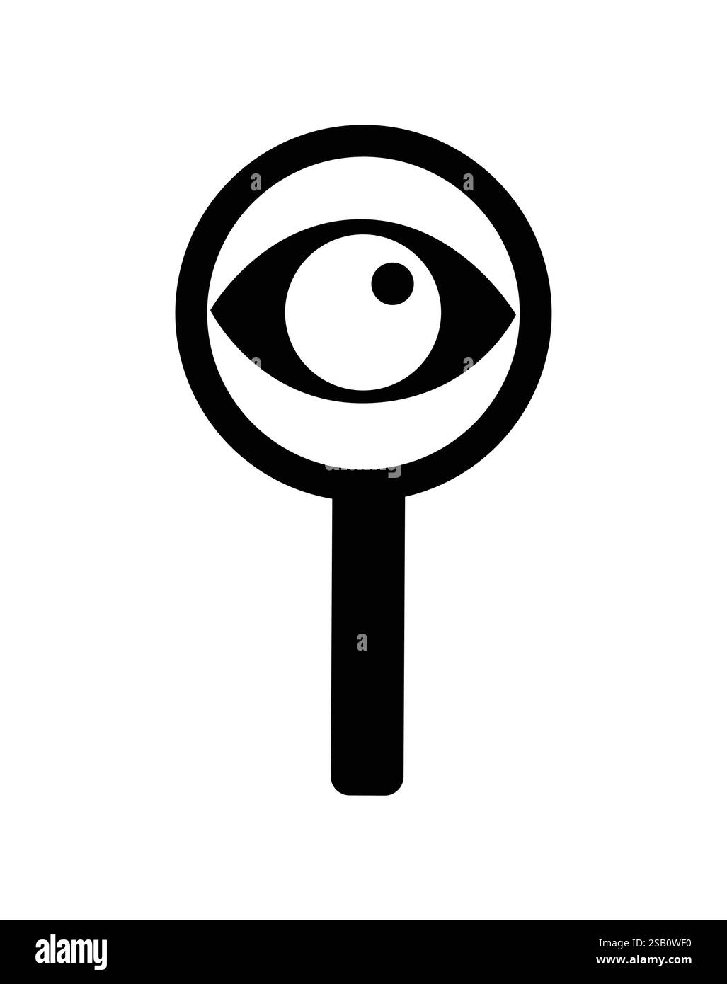 Icône de recherche et de reconnaissance visuelles dans l'illustration ...