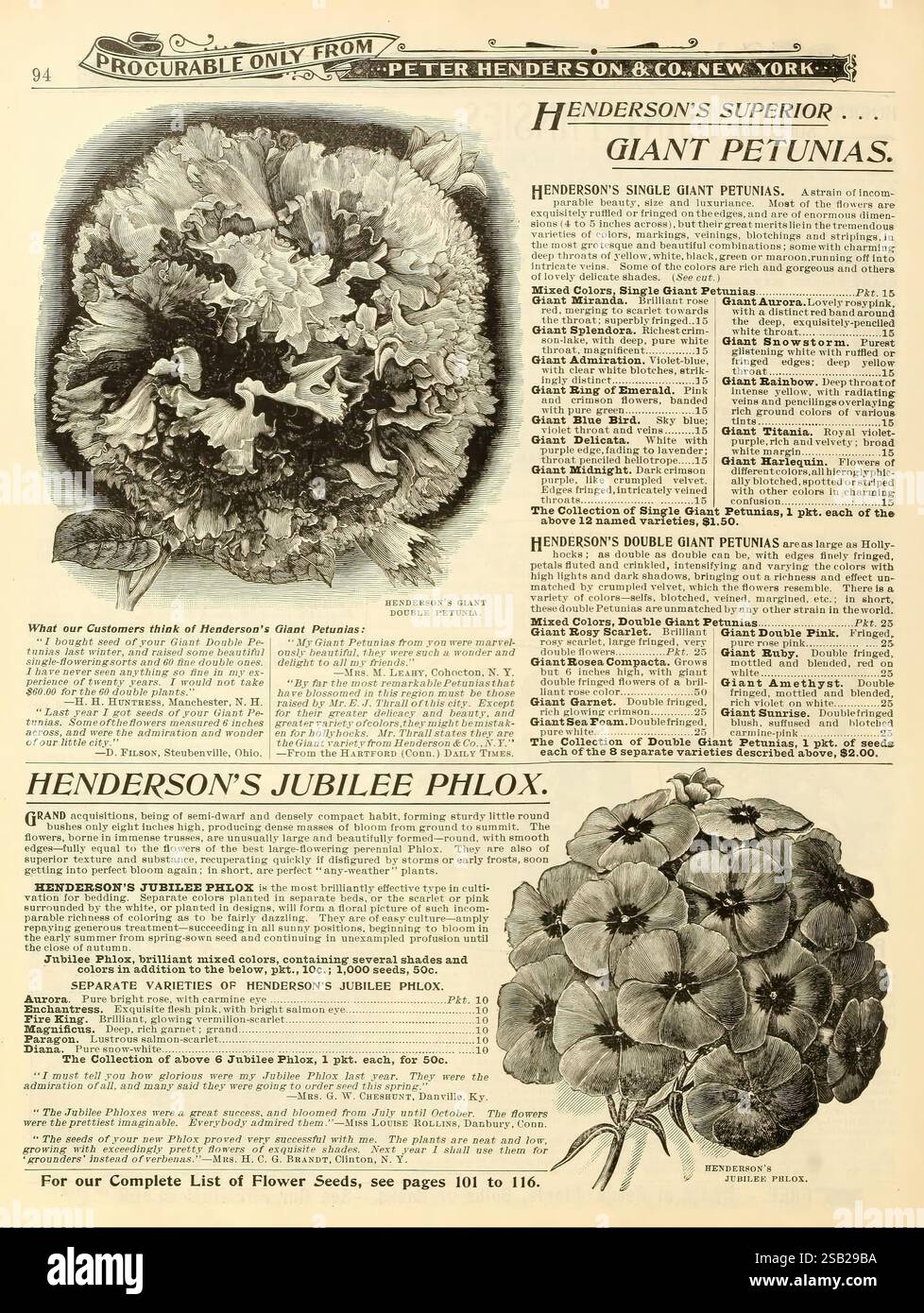 Tout pour le jardin, New York, Peter Henderson & Co, 1902, fleurs ...