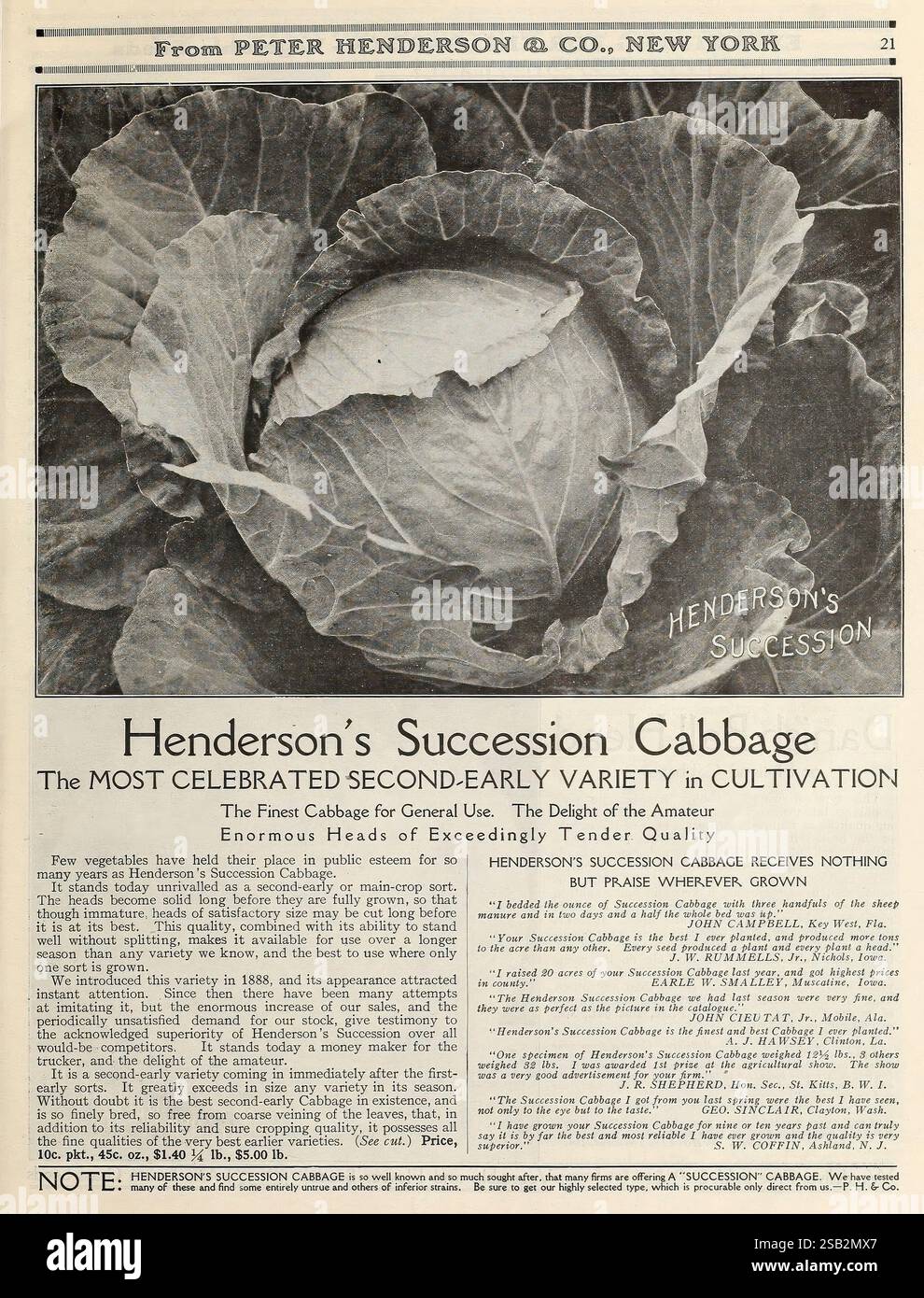 Tout pour le jardin. New York, Peter Henderson & Co, c1915. fleurs ...
