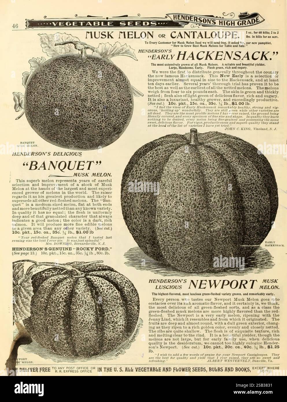 Tout pour le jardin, New York, Peter Henderson & Co, 1902, fleurs ...