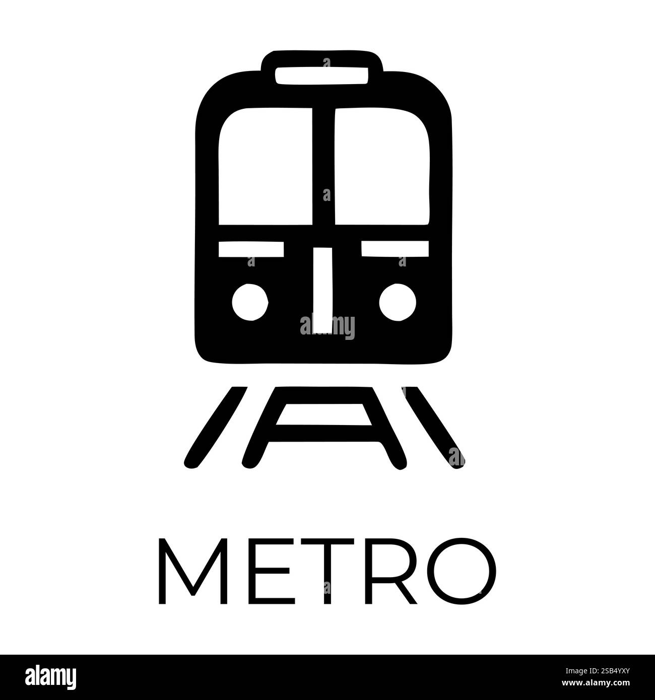 Train map icon Banque de photographies et d’images à haute résolution ...