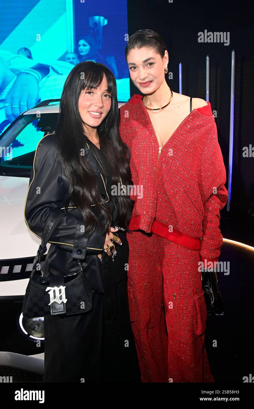 Sarah Posch mit Gast BEI der Bunte New faces Party 2025 auf der Berlin ...