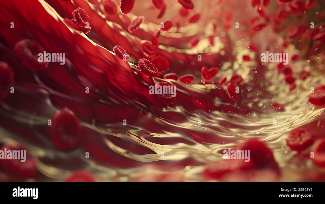 Cette image conceptuelle montre le mouvement dynamique et le flux des ...