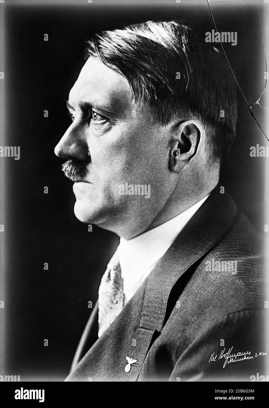 Chef du parti nazi adolf hitler Banque d'images noir et blanc - Alamy
