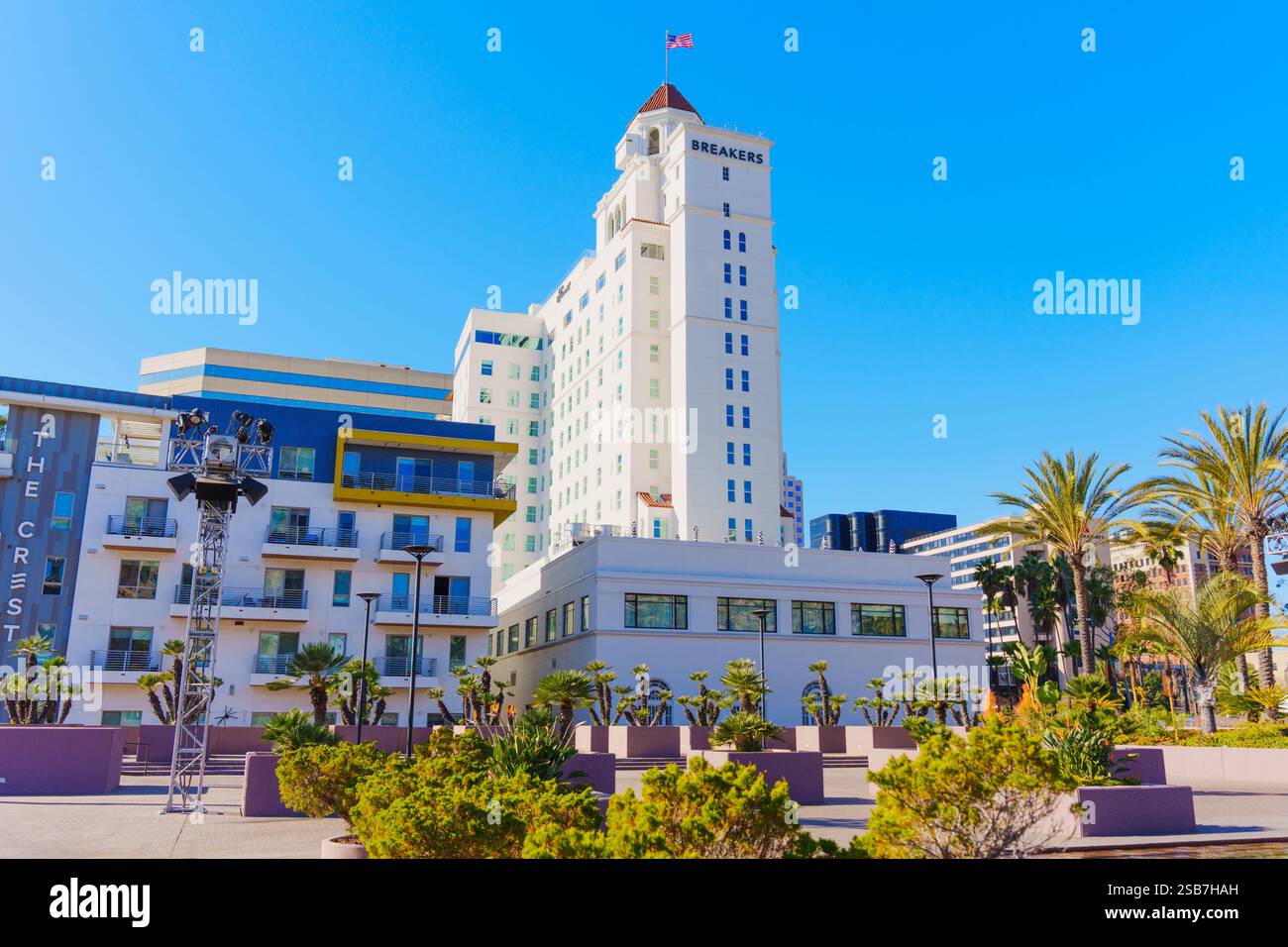 Long Beach, Californie - 15 janvier 2025 : vue de l'hôtel Fairmont ...