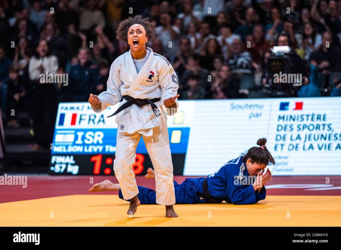 Martha FAWAZ (FRA) et Timna NELSON LEVY (ISR) finale du Womenâ -57Kg ...