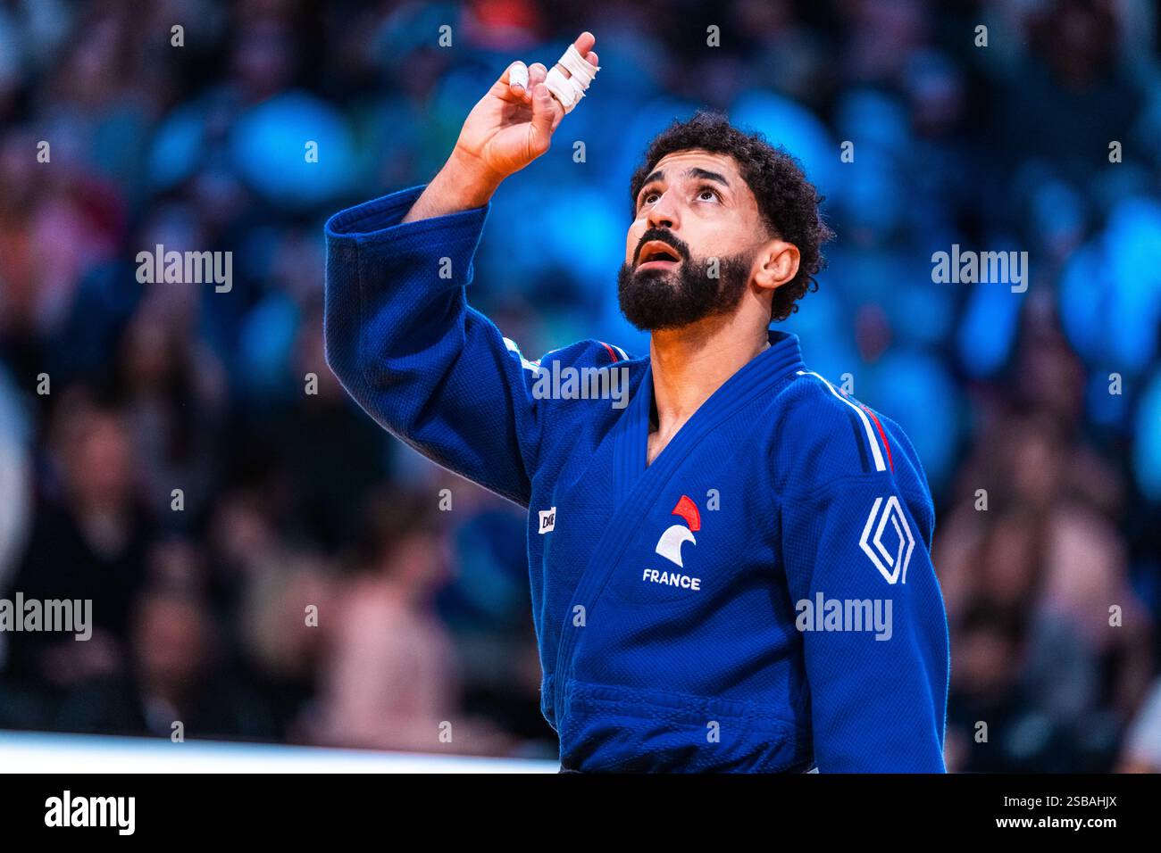 Walide Khyar (FRA) médaille de bronze Menâ -66Kg lors du Paris Grand ...