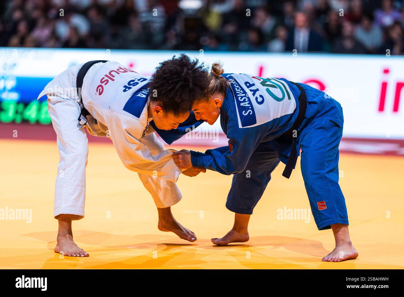 Ayumi LEIVA SANCHEZ (ESP) et Sofia ASVESTA (CYP) match pour la médaille de bronze Womenâ -52Kg ...