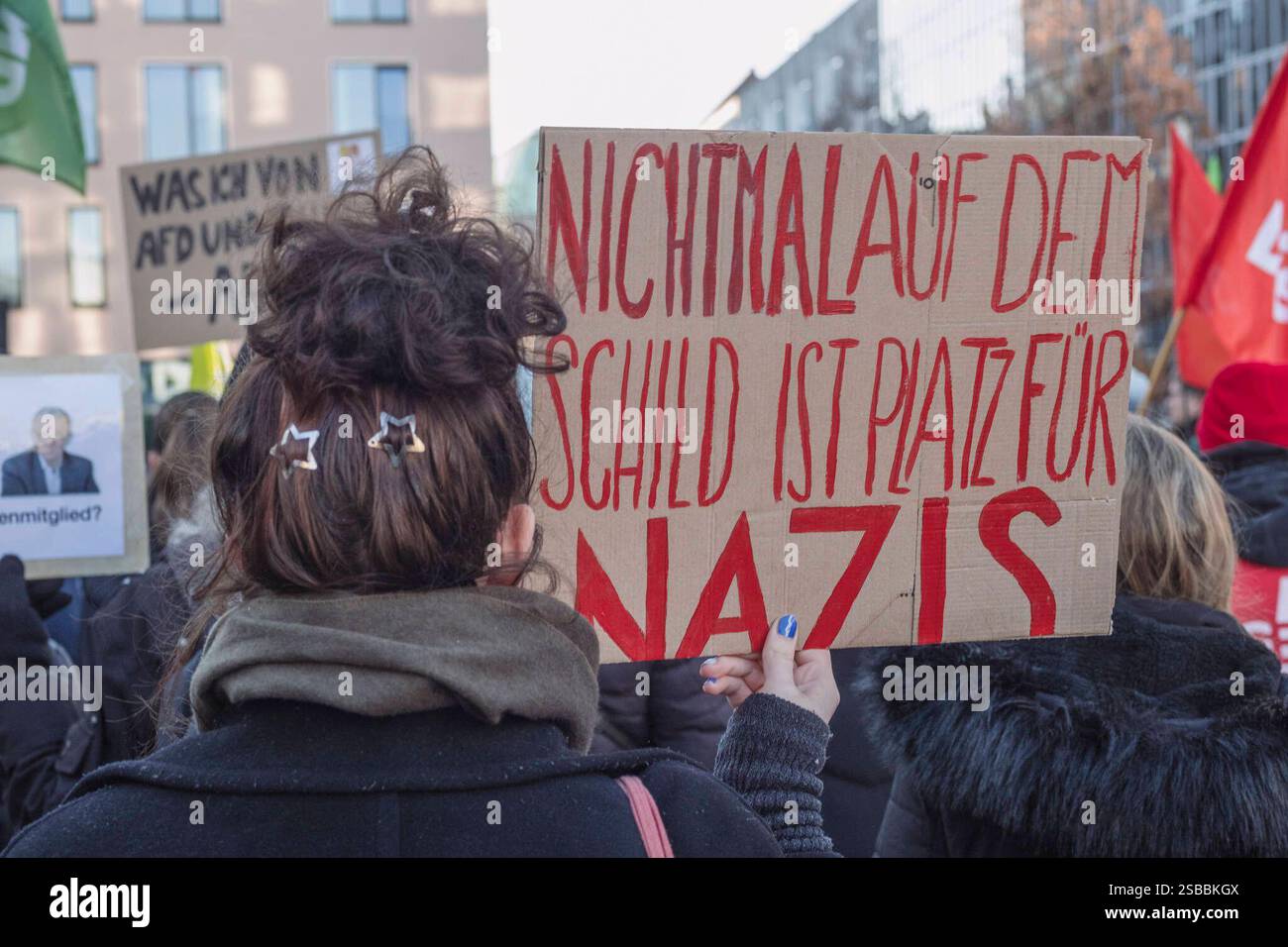 02.02.2025, Demonstration gegen Friedrich Merz / Rechtsextremismus ...