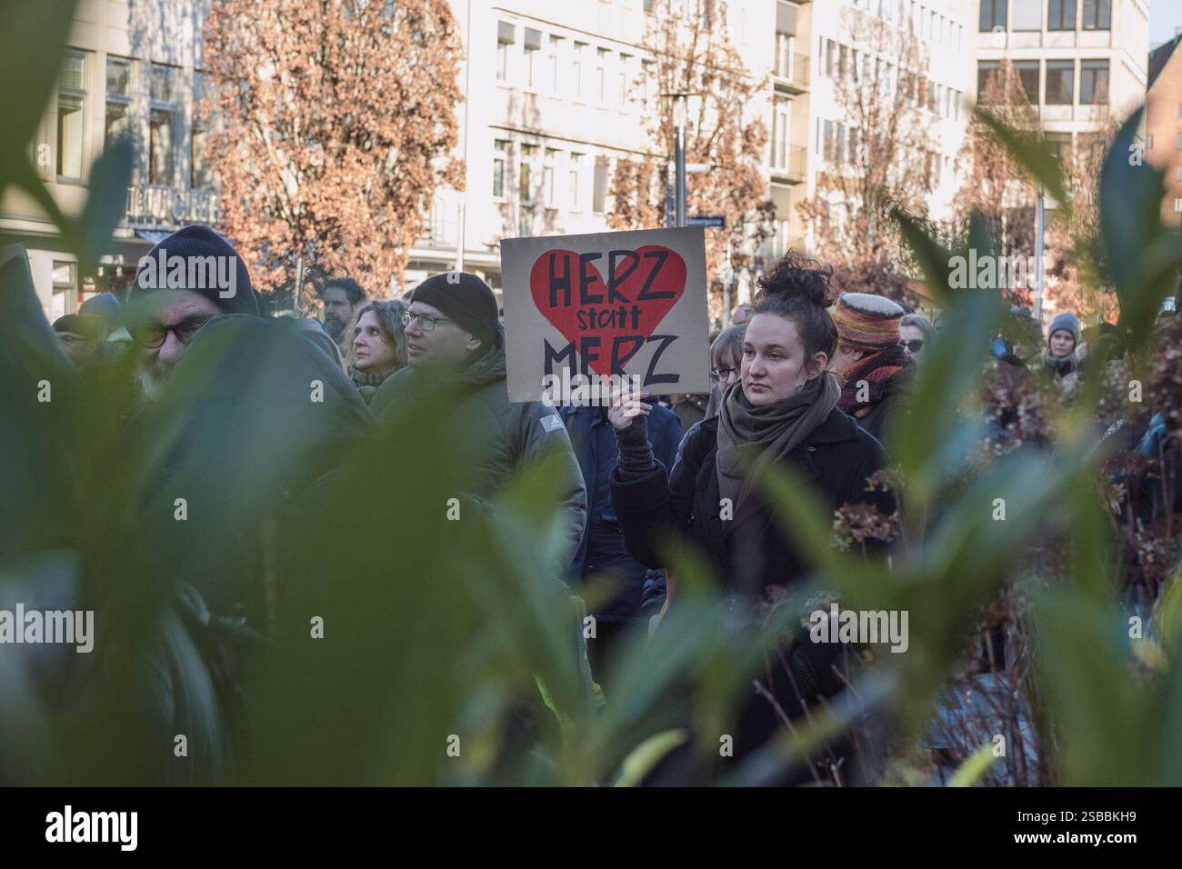 02.02.2025, Demonstration gegen Friedrich Merz / Rechtsextremismus ...