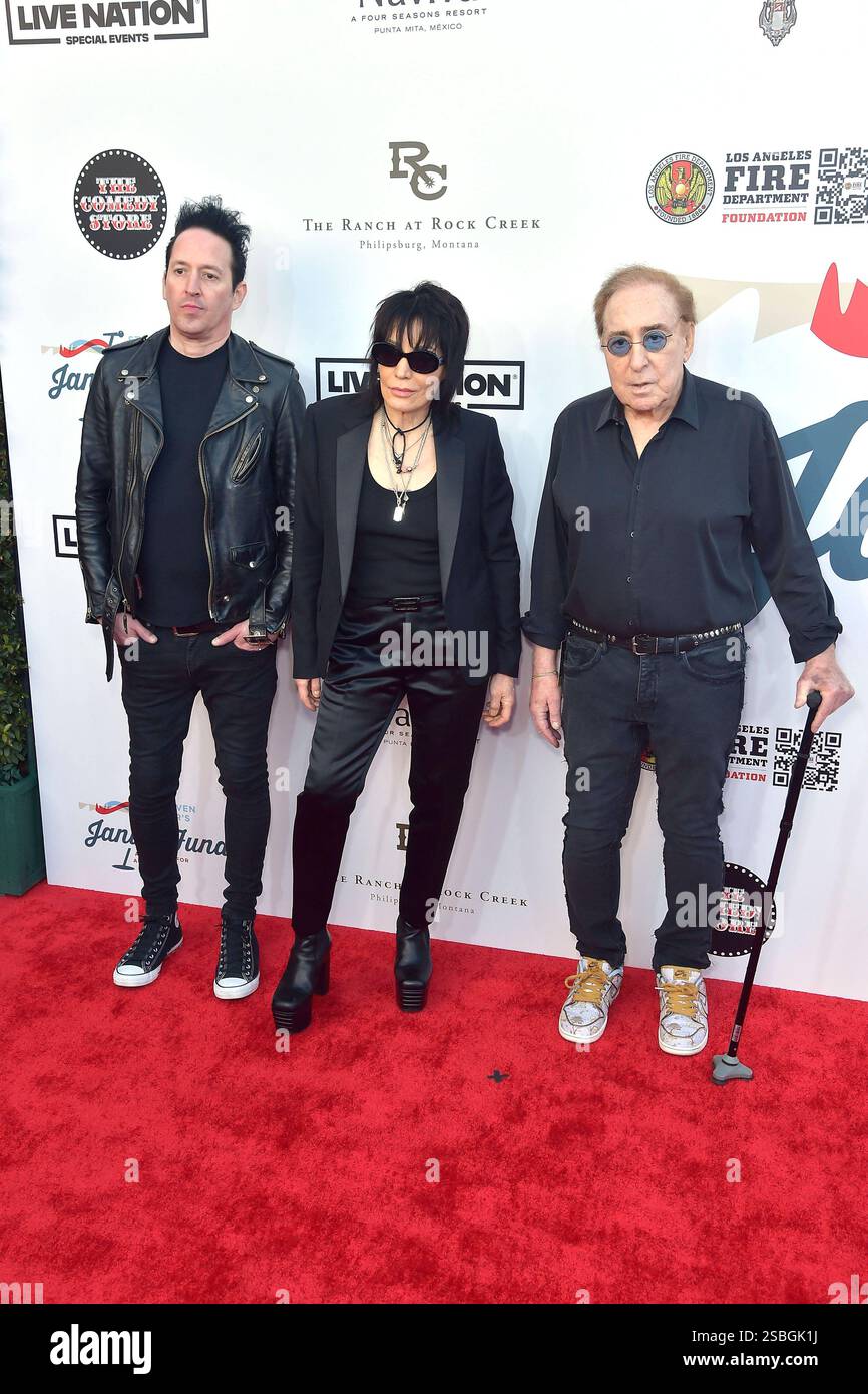 Dougie Needles, Joan Jett und Kenny Laguna BEI Steven Tyler s Jam pour ...