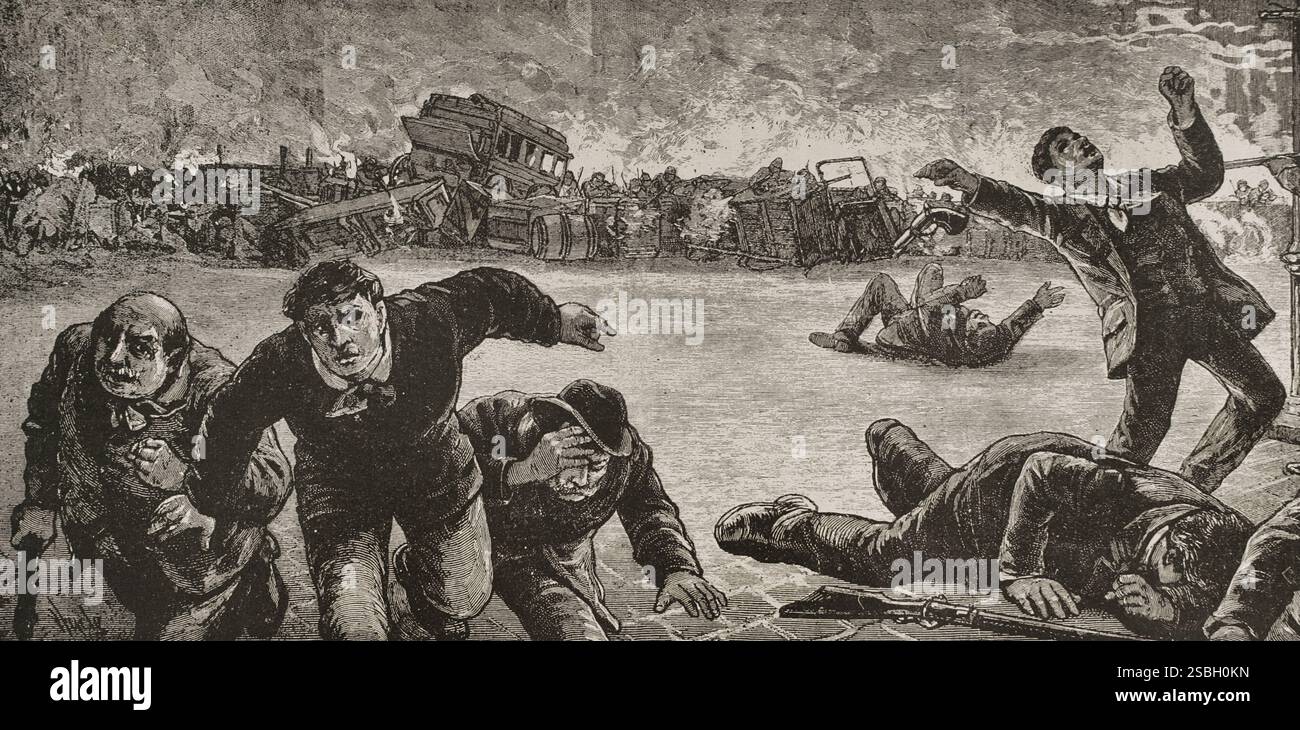 Histoire des États-Unis. xixe siècle. Émeutes de Cincinnati en 1884 ...