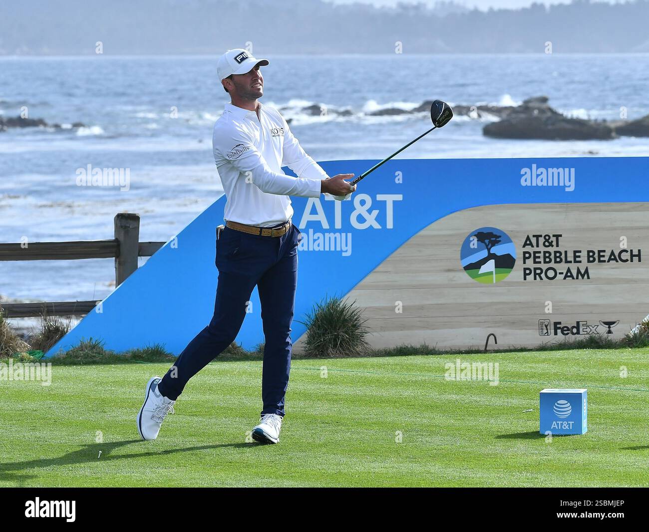 Pebble Beach, CA, États-Unis. 2 février 2025. Austin Eckroat lors de la ...