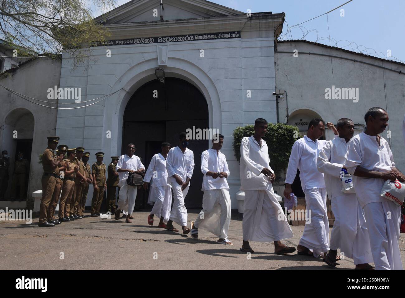 Prisonniers graciés à Colombo, Sri Lanka les prisonniers graciés sont ...