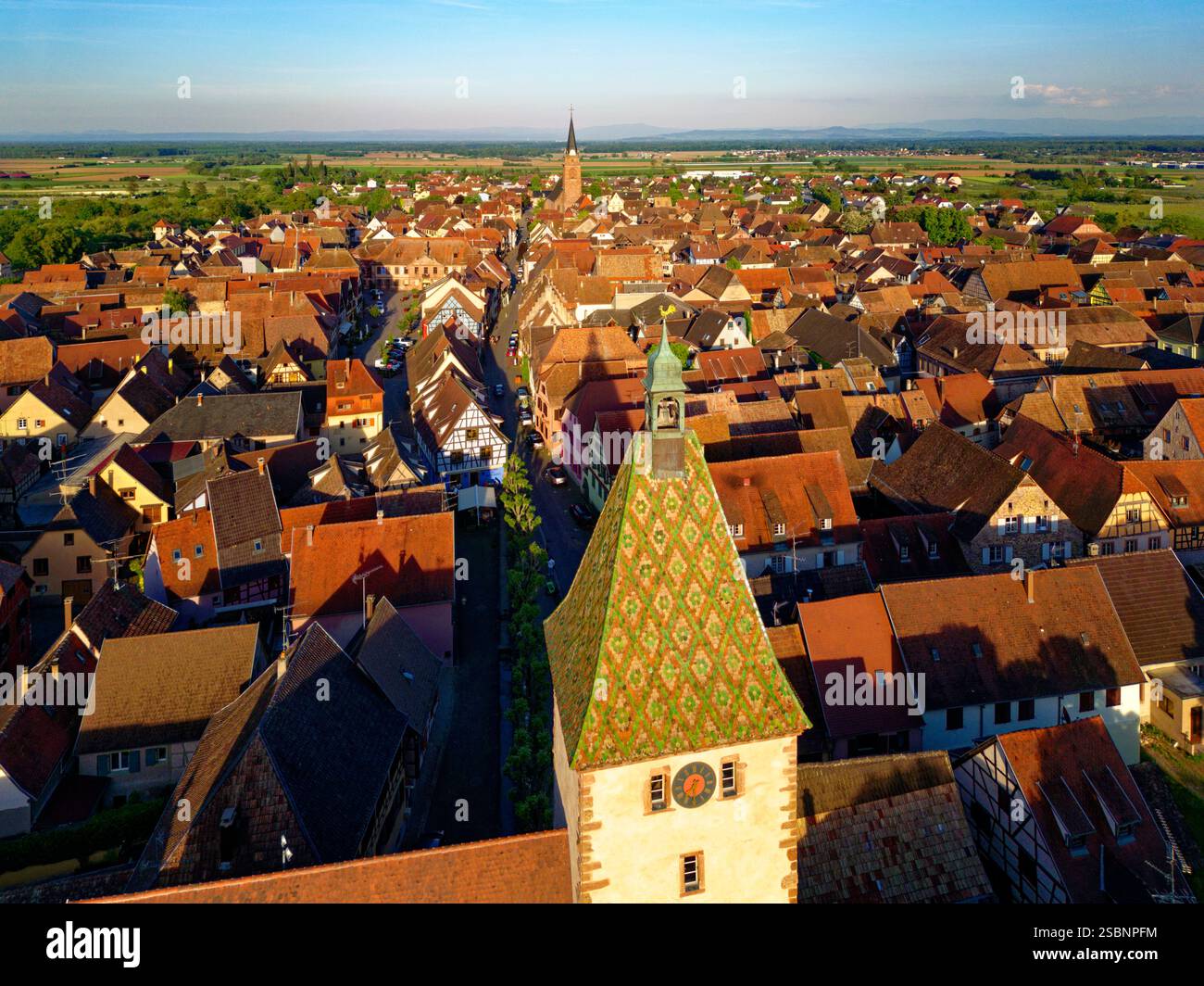 /France, Haut Rhin, route des vins d'Alsace, Bergheim, cité médiévale ...