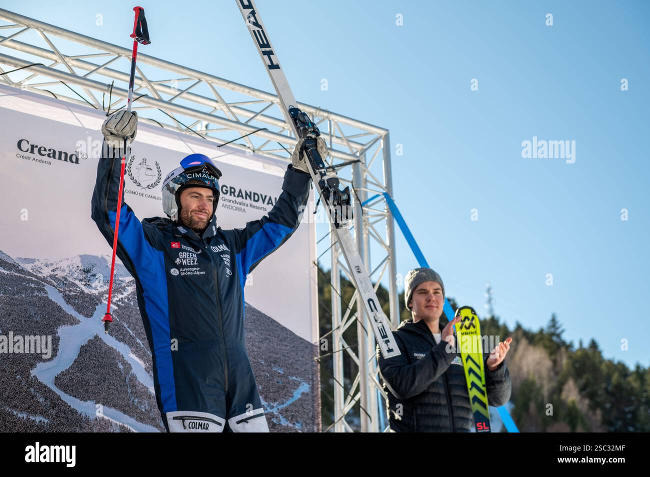 Soldeu, Andorre : 3 février 2025 : Loevan PARAND de FRANCE sur le ...