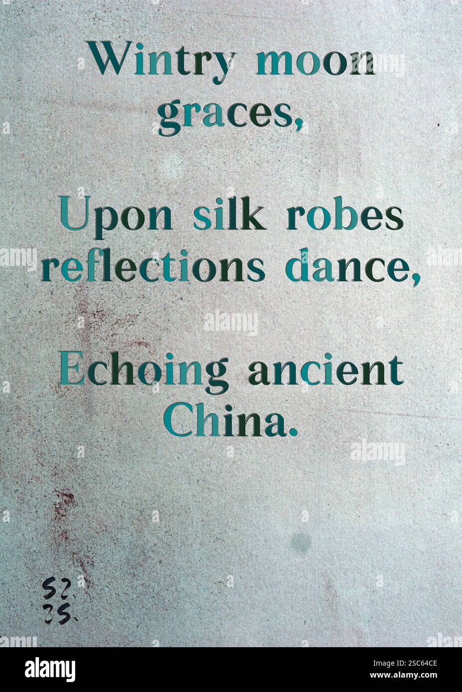 Les grâces de lune hivernales, sur les robes de soie reflets dansent ...