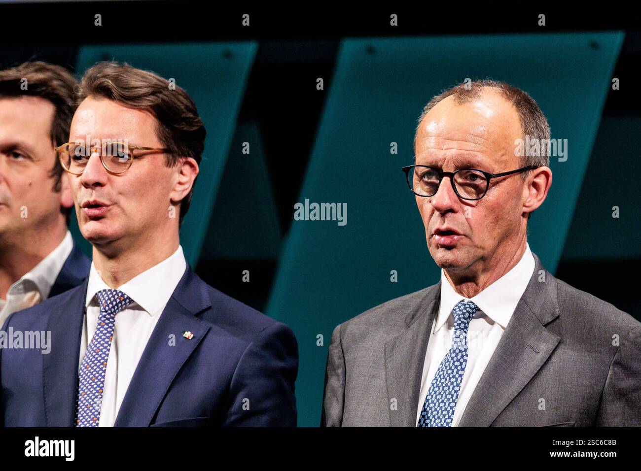 CDU Wahlkampftour 2025 Friedrich Merz vor Ort 04.02.2025 Hendrik Wüst ...