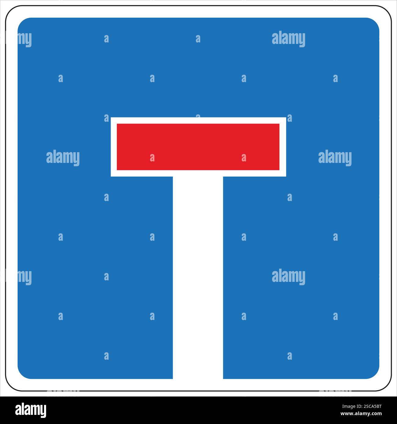 Panneau routier sans issue Banque d'images vectorielles - Alamy