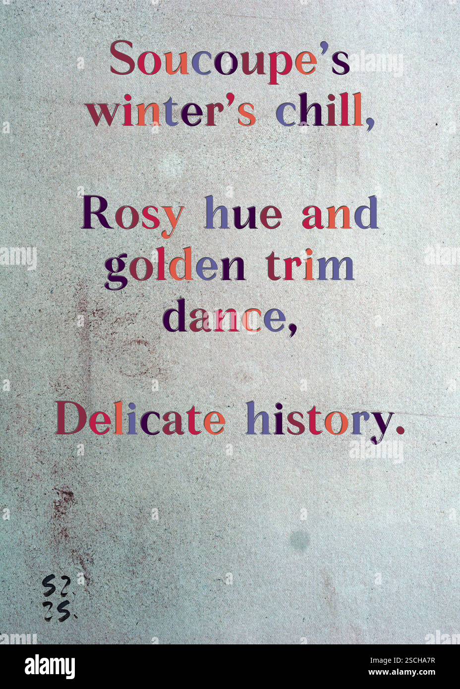 La fraîcheur hivernale de Soucoupe, la teinte rosée et la danse dorée ...