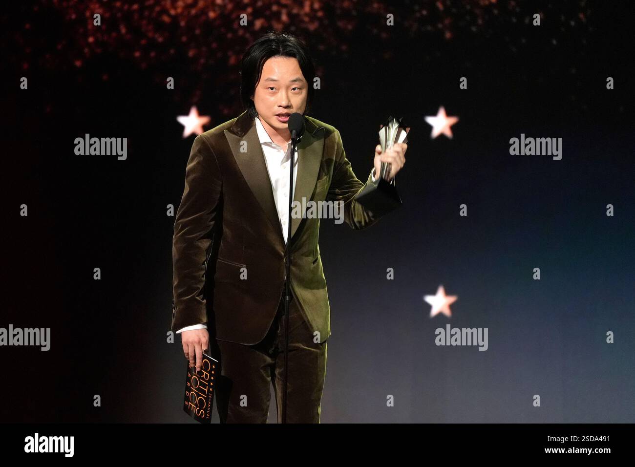 Jimmy O. Yang presents the award for best actress in a comedy series ...
