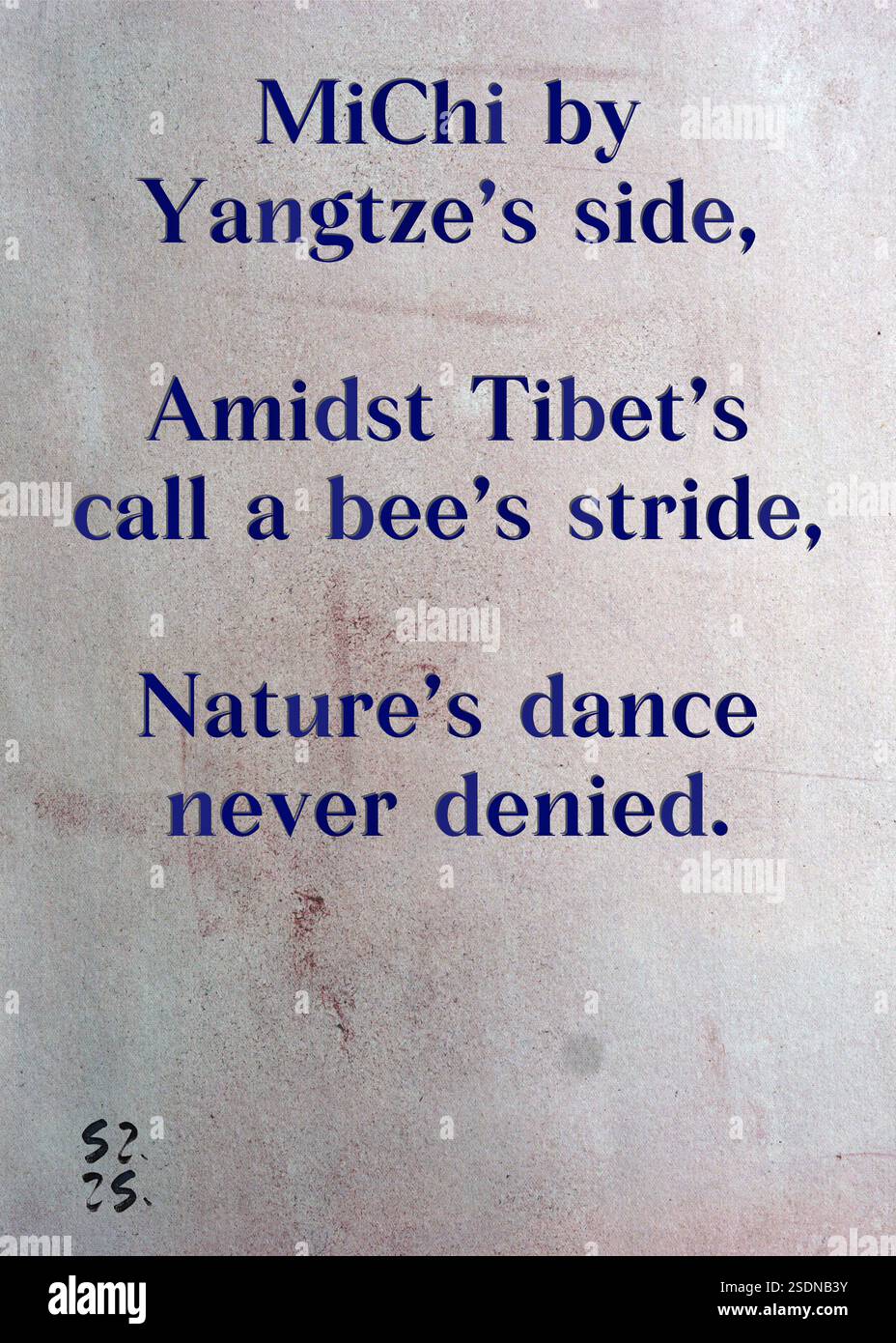 Michi du côté de Yangtze, au milieu de l'appel du Tibet à une foulée d ...