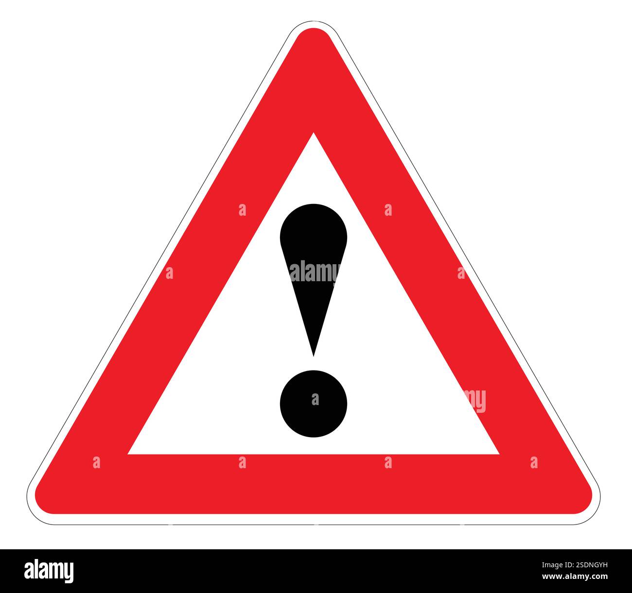 Panneau de signalisation triangle Banque d'images vectorielles - Alamy