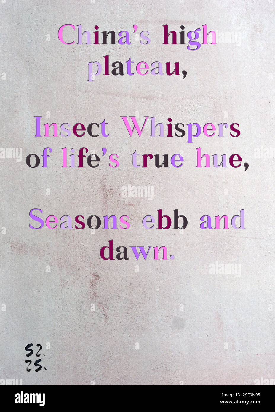 Haut plateau chinois, Insect Whispers of Life's True Hue, Seasons BB et ...