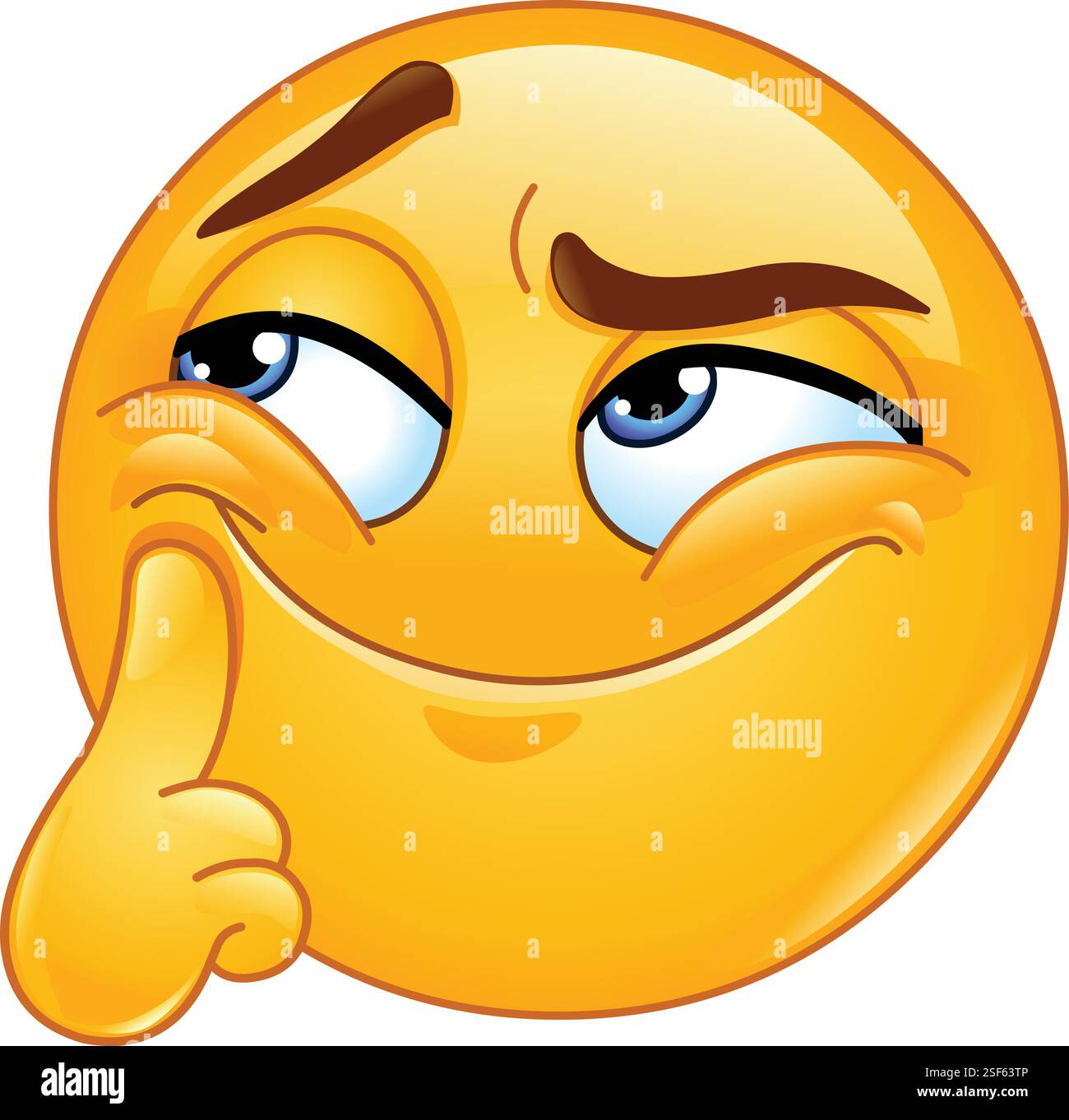 Emoticon sly comic Banque de photographies et d’images à haute ...