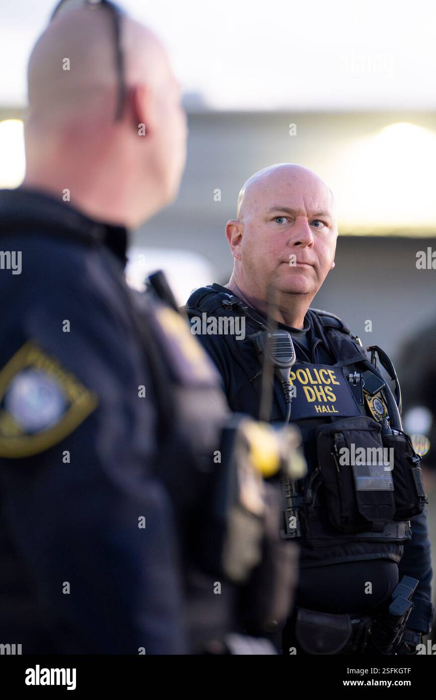 Les employés de l'unité K9 du Federal Protective Service du Département ...