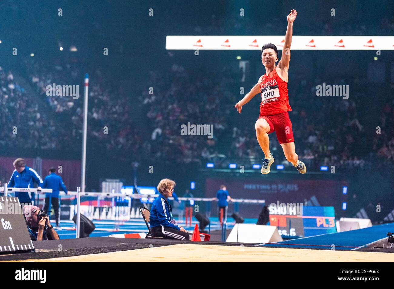 Heng SHU (CHN) , hommes de saut en longueur lors du World Athletics ...
