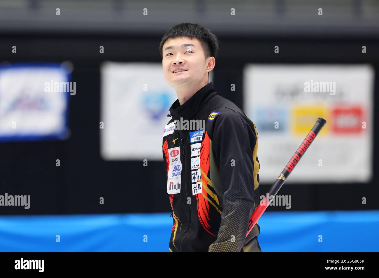 Takumi Maeda (LOCOSOLARE), 9 FÉVRIER 2025 - Curling : Championnats du Japon de curling finale ...