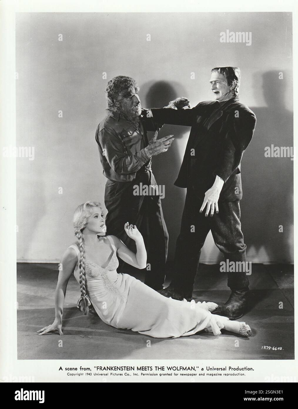 Frankenstein Meets the Wolf Man (Universal, 1943)Lon Chaney Jr. revient ...