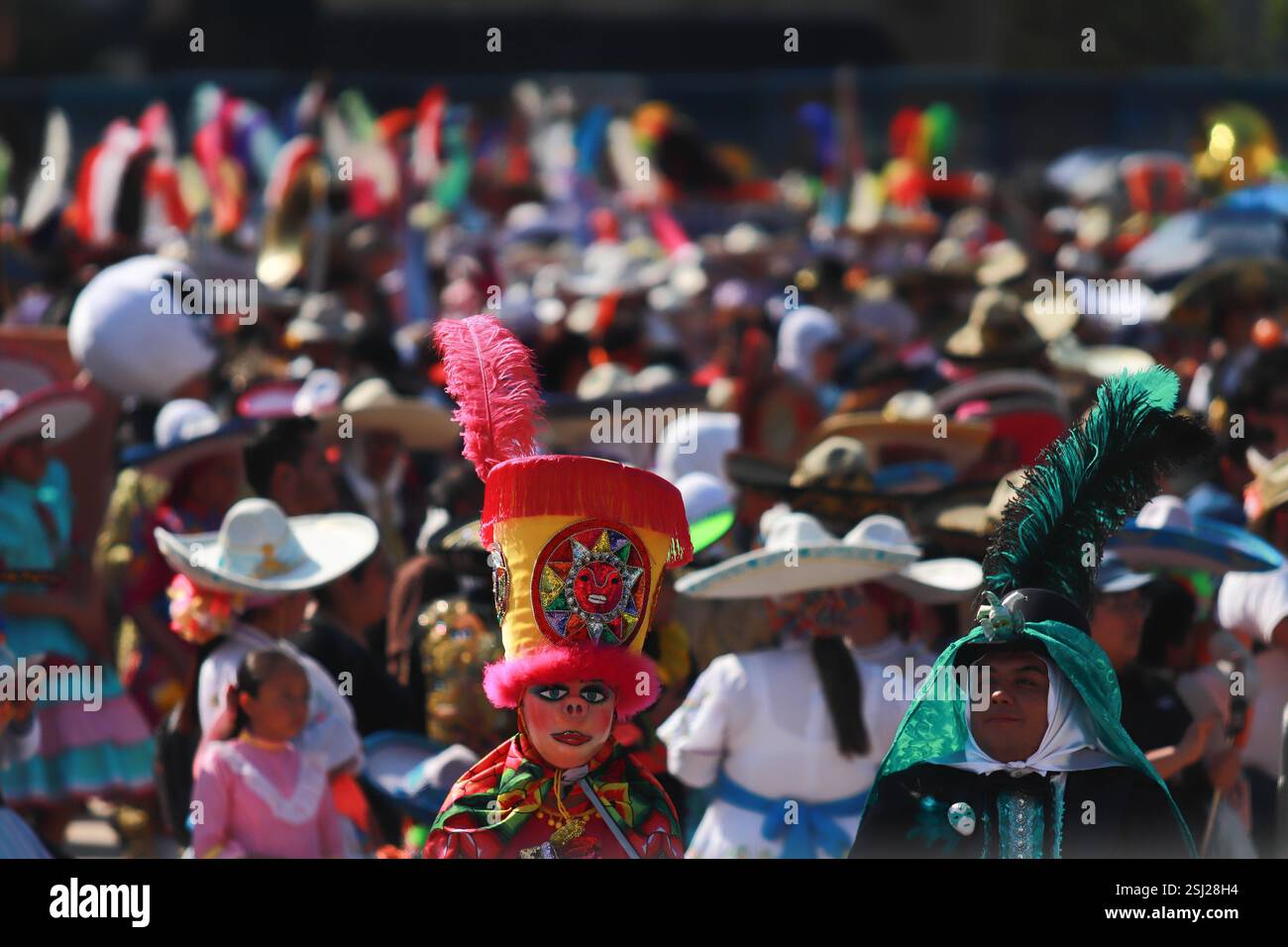 Carnaval annuel des carnavals de Mexico participants prenant part au ...