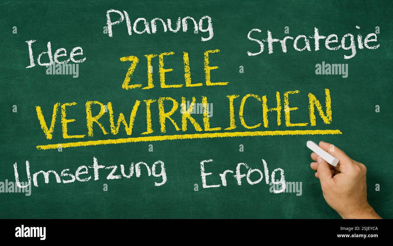 Atteindre les objectifs Photo Stock - Alamy