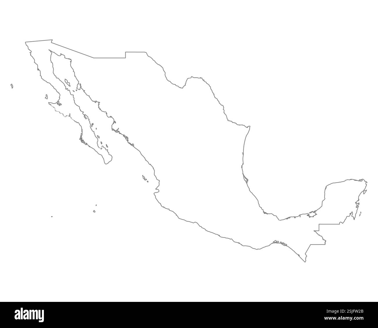 Carte de mexico city Banque d'images noir et blanc - Alamy