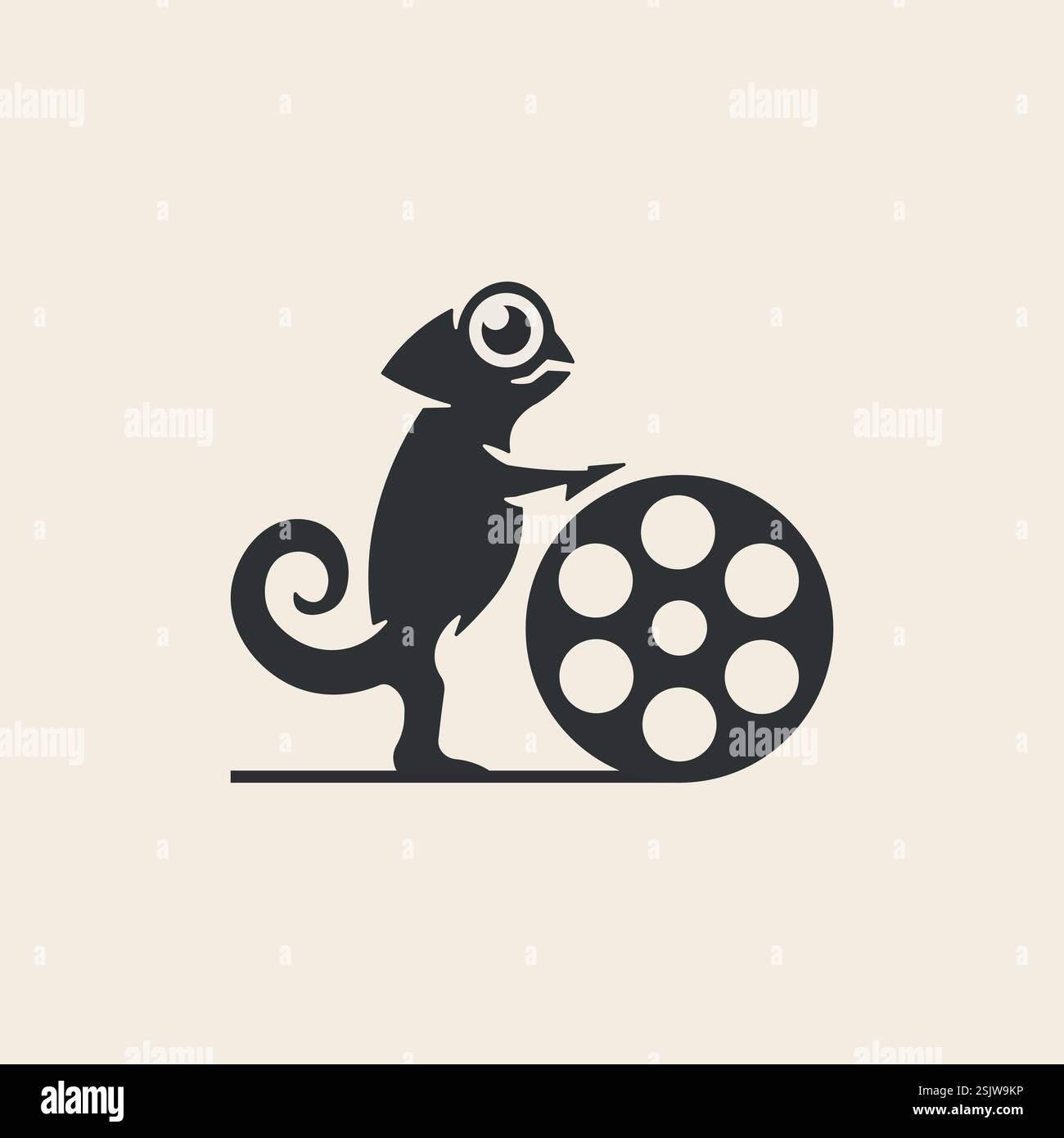 Cameleon mignon Banque d'images vectorielles - Alamy