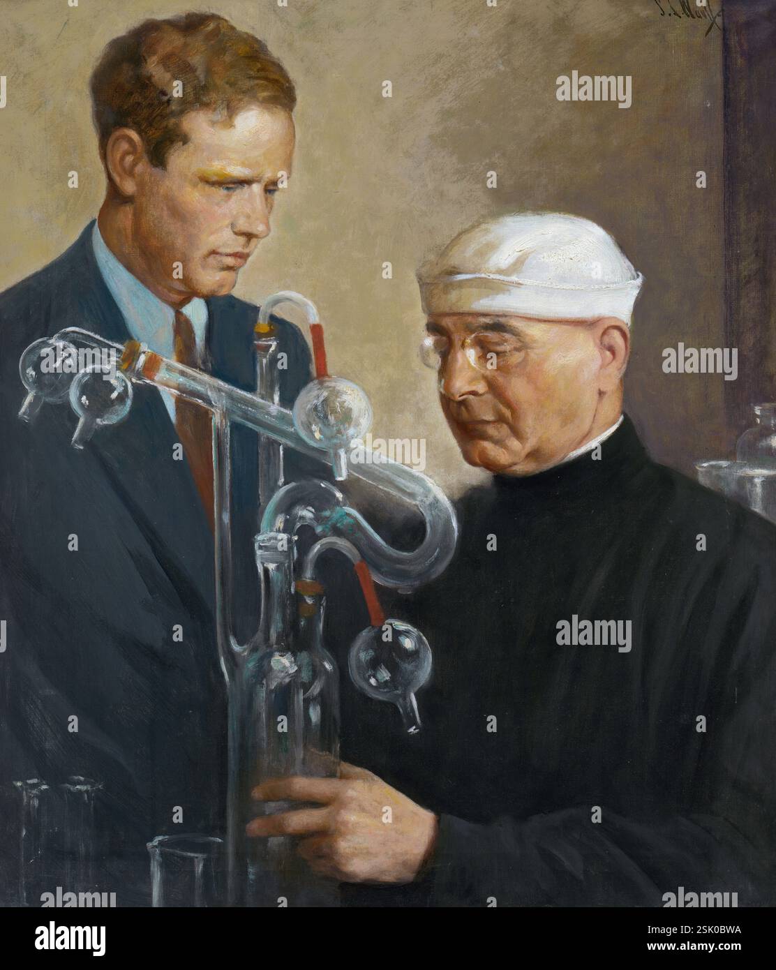 Le portrait de Samuel Johnson Woolf représente Charles Lindbergh et ...