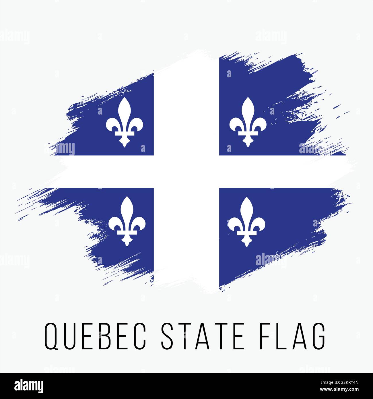 Drapeaux du québec Banque d'images vectorielles - Alamy
