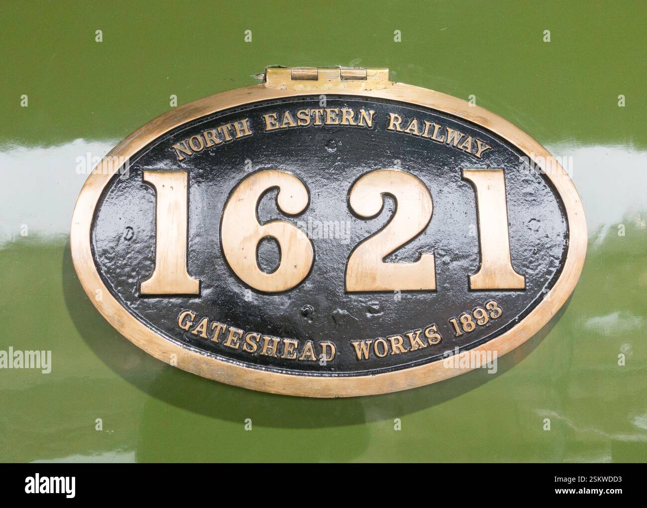 1621 la plaque d'immatriculation de la locomotive à vapeur NER de ...
