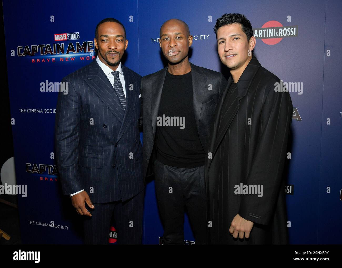 Anthony Mackie, left, Julius Onah and Danny Ramirez attend the special ...