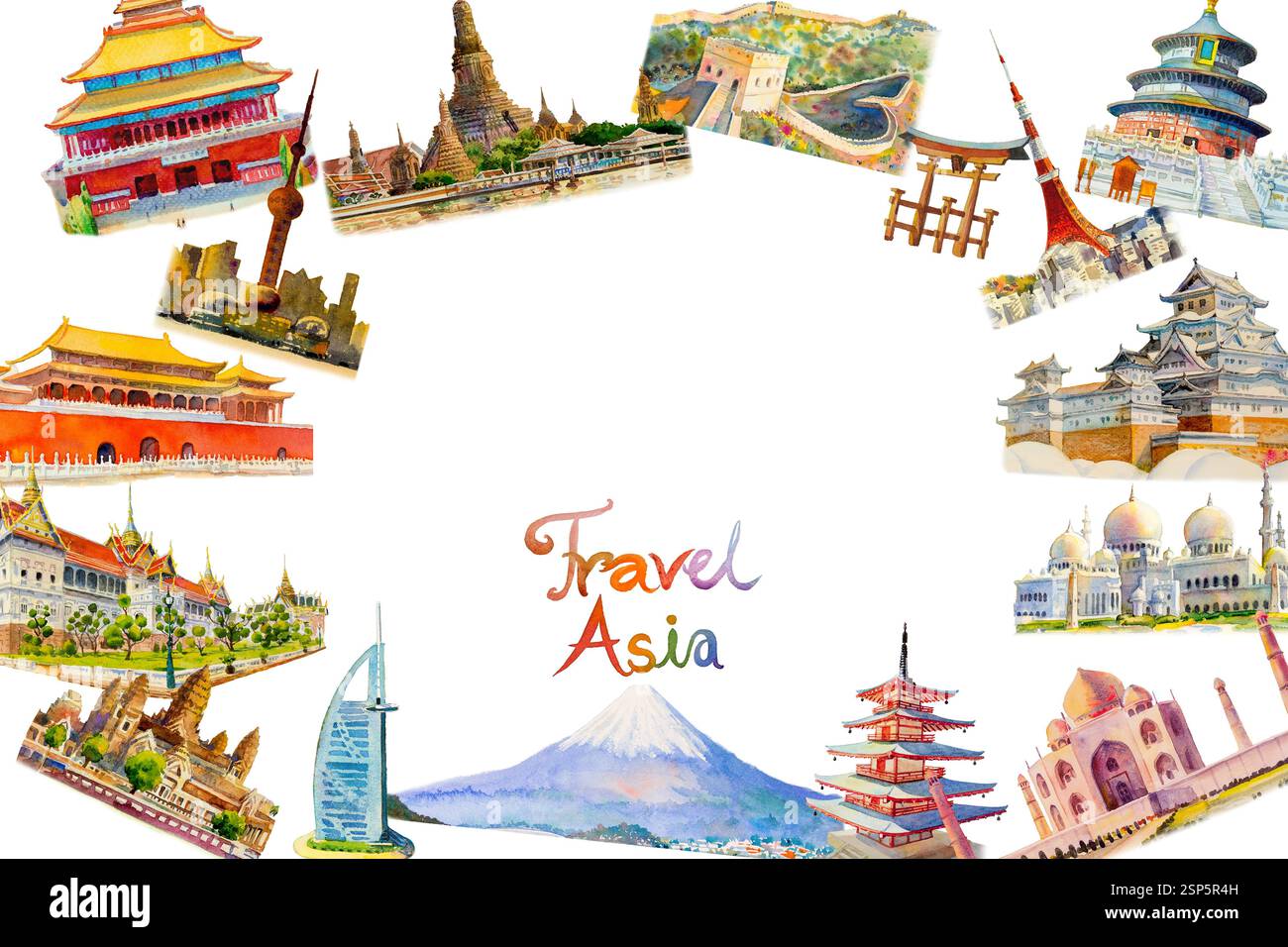 Voyagez autour du monde et des sites touristiques. Monuments célèbres ...