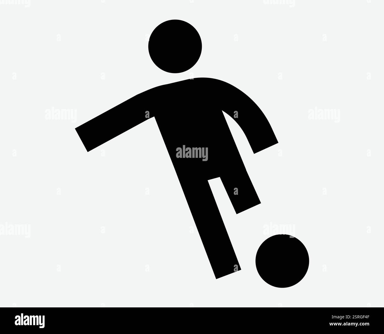 Frapper le football Banque d'images vectorielles - Alamy