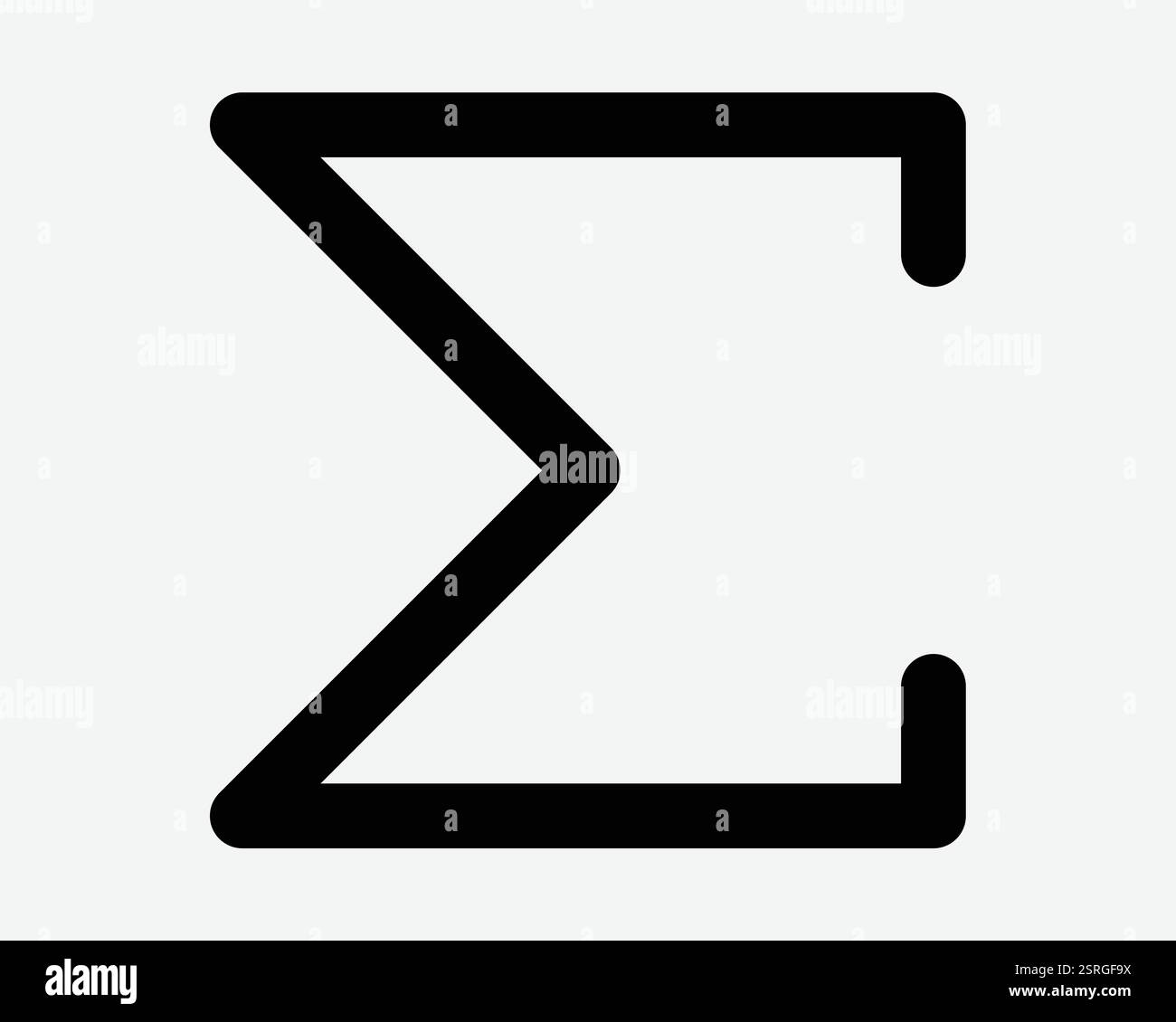 Symbole sigma Banque d'images noir et blanc - Alamy