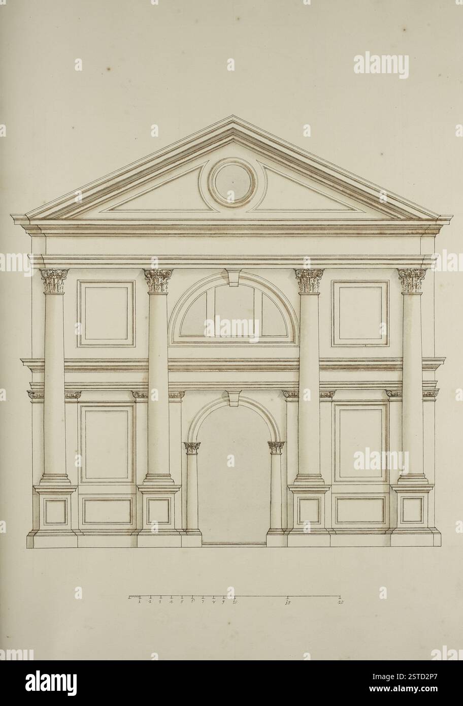 Une page de la Collection topographique du roi de la British Library représentant des vues de ...