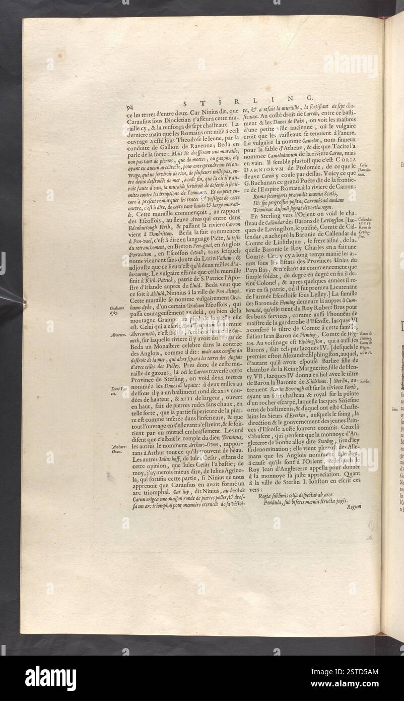 Une carte tirée du volume 6 du « Grand Atlas », présentant des caractéristiques géographiques ...